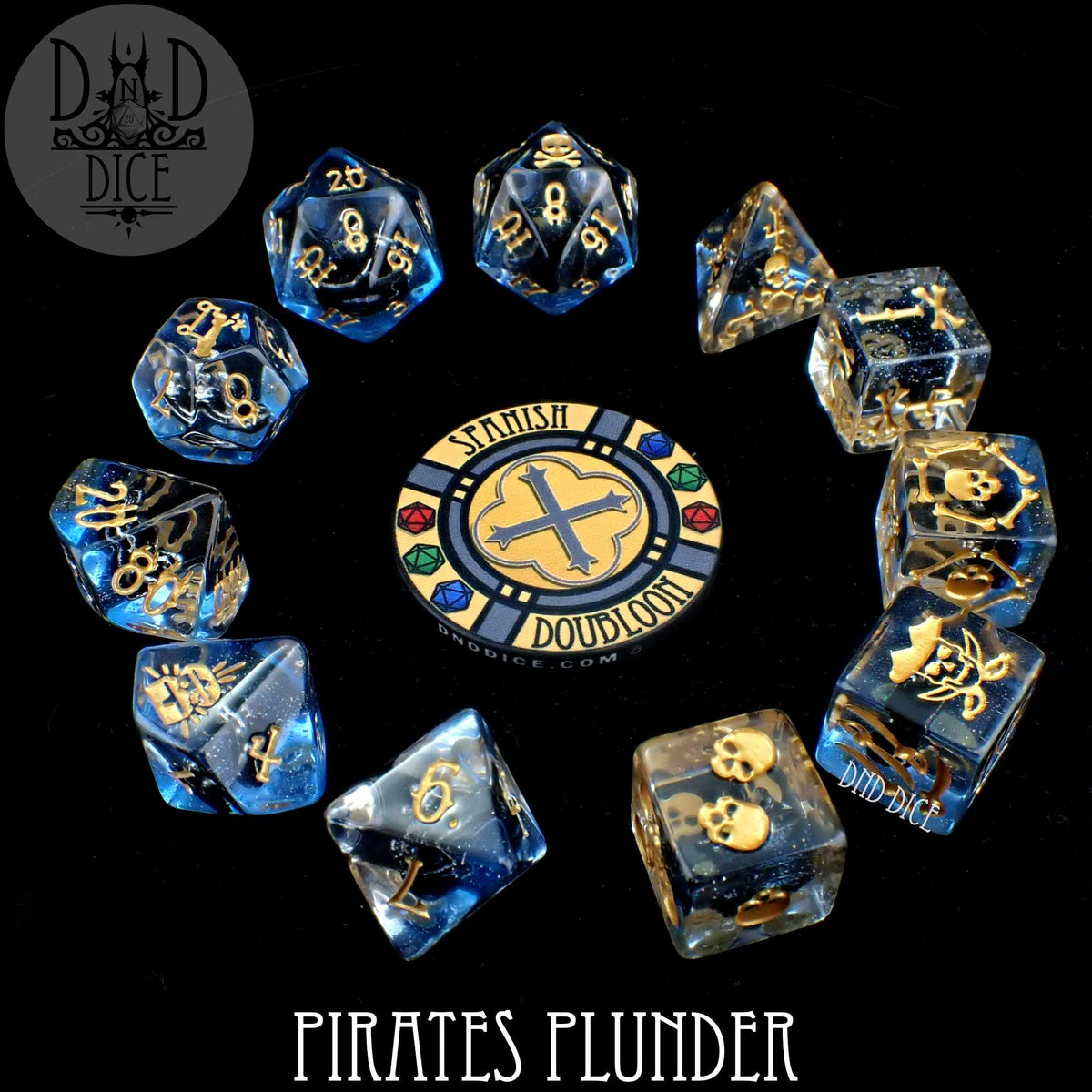 Pirates Plunder - 11 Dice Set